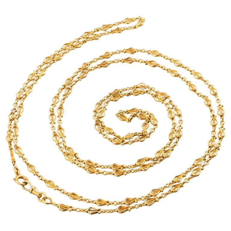 French Antique Gold Chain For Sale at 1stDibs