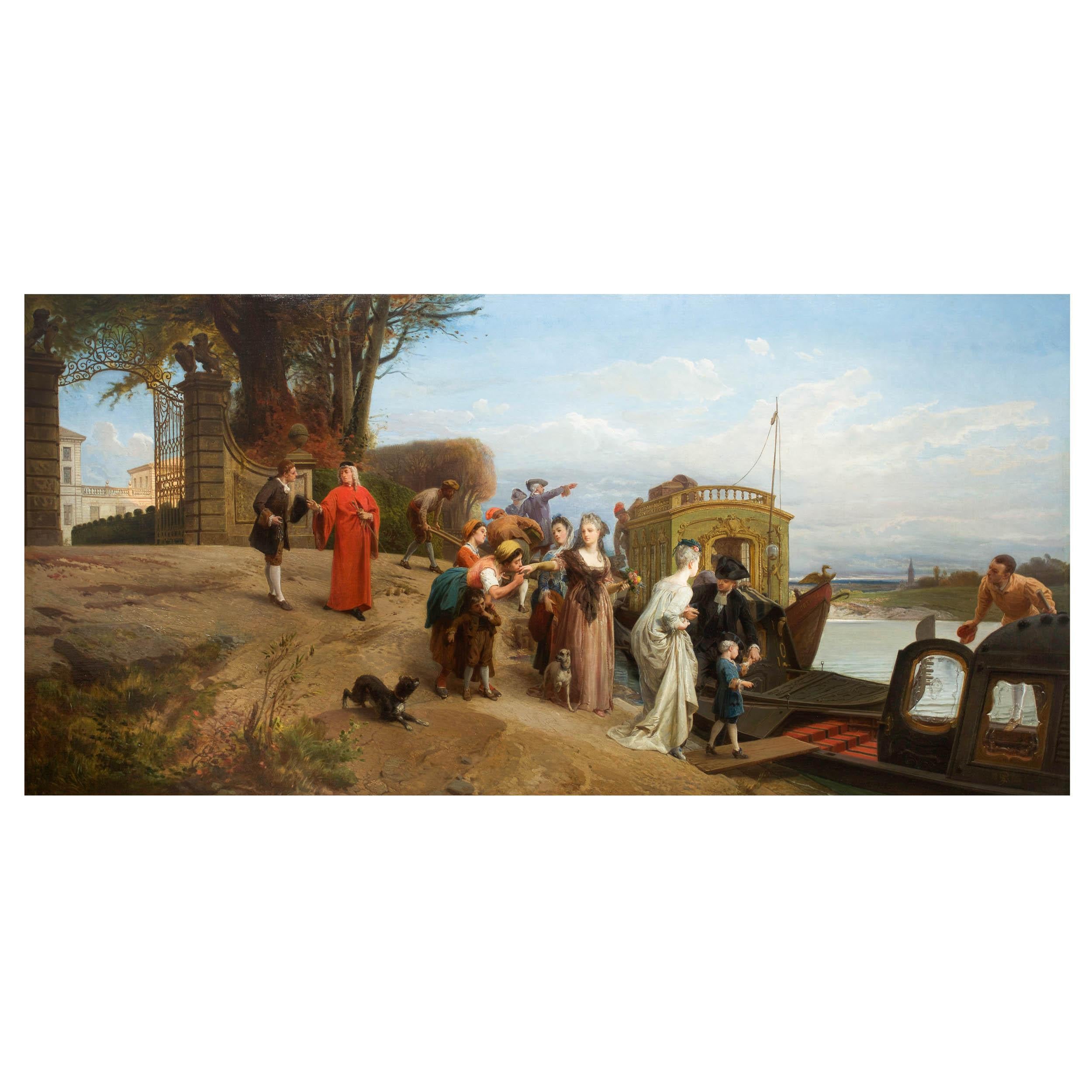 Dramatic Painting by Edouard BIsson (1856-1939) at 1stDibs