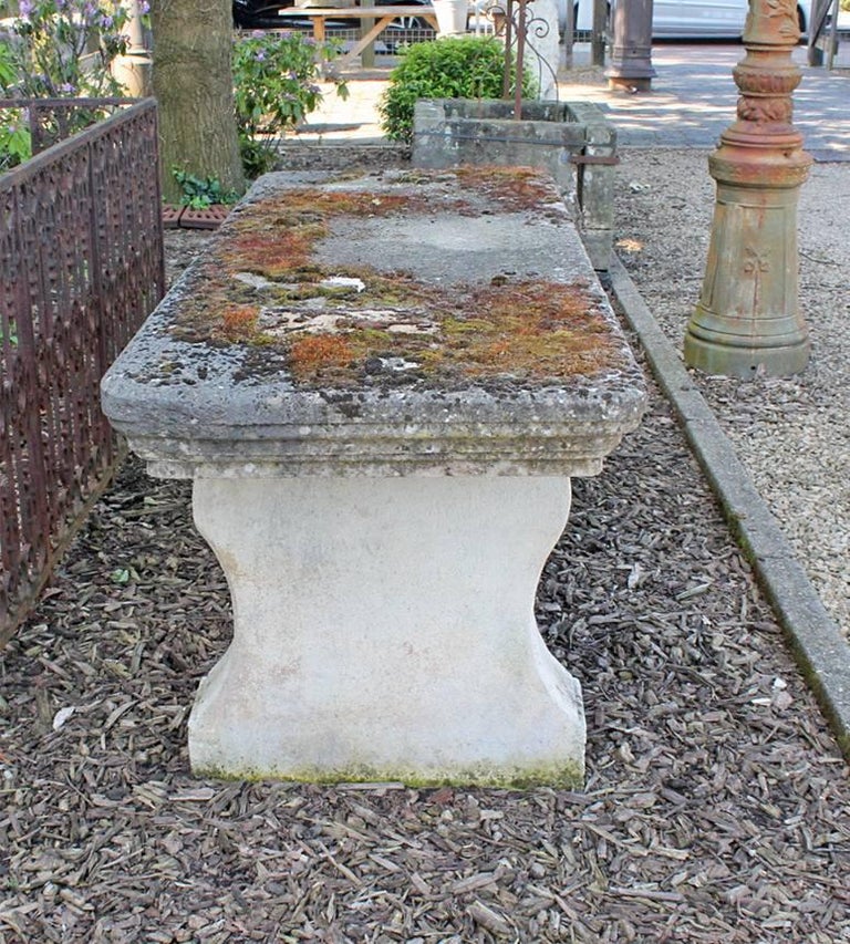 French Antique Limestone Garden Table, 18th Century at 1stDibs