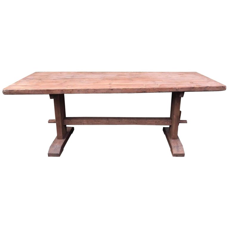 French Antique Table, Kitchen Island, Vintage For Sale at 1stDibs