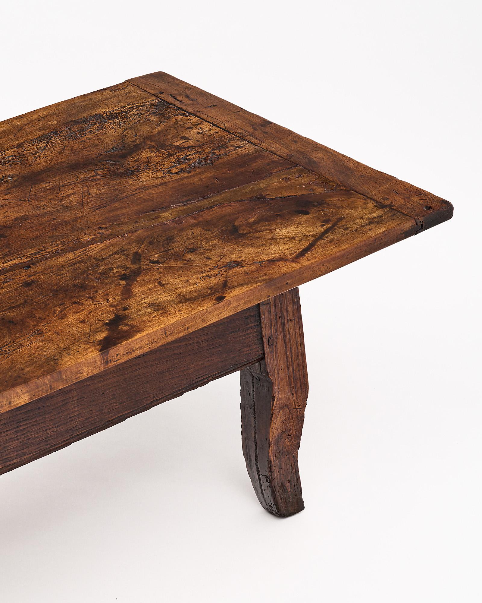 French Antique Walnut Coffee Table For Sale at 1stDibs