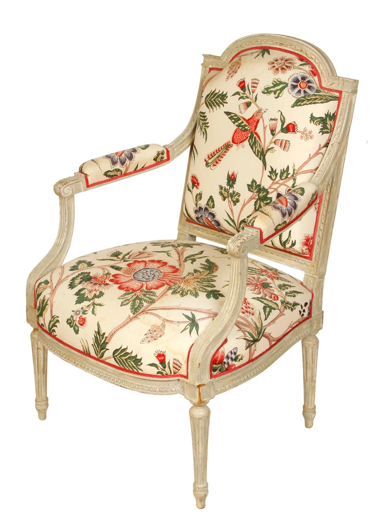 French Armchair in European Chintz Fabric For Sale at 1stDibs | chintz ...
