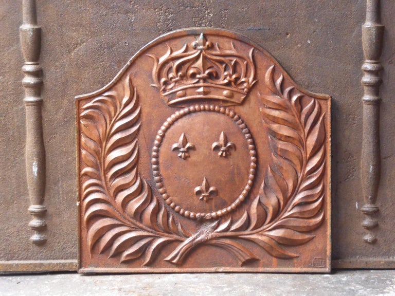 French 'Arms of France' Fireback at 1stDibs