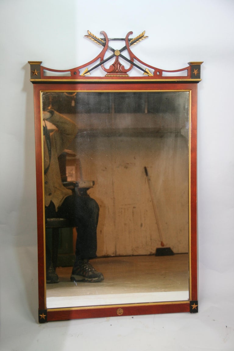 French Arrow Top Mirror 1940's For Sale at 1stDibs