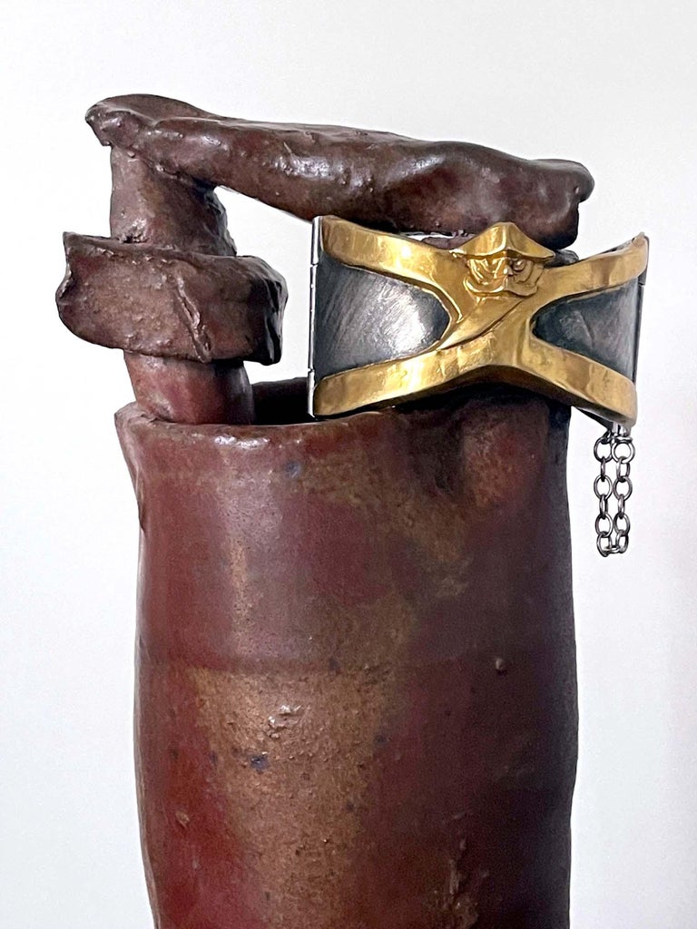 French Art Bronze Bracelet by Line Vautrin For Sale at 1stDibs