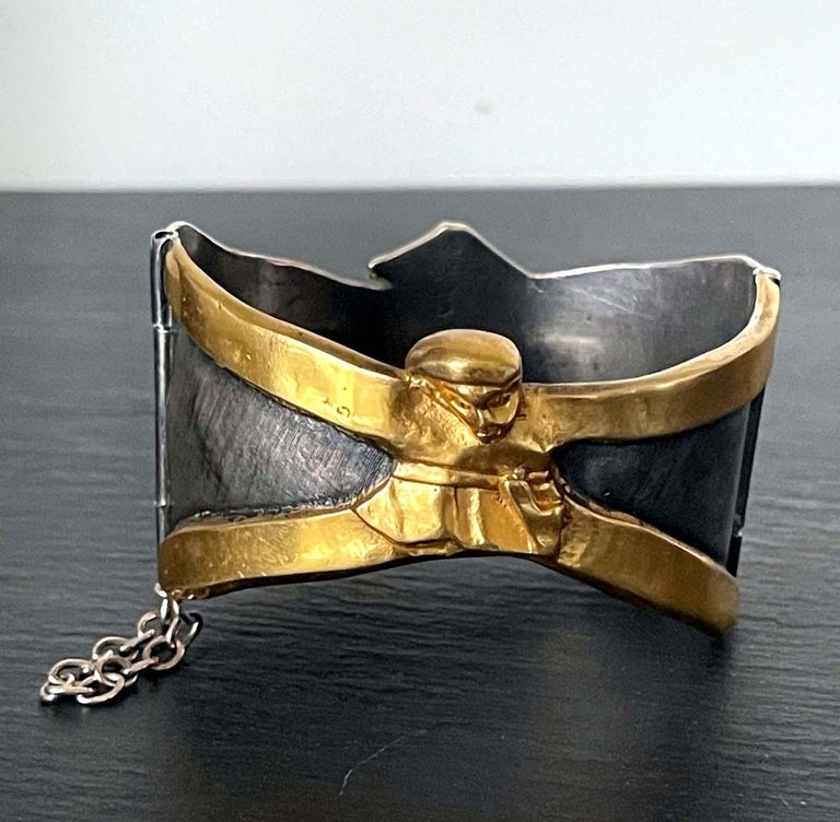 French Art Bronze Bracelet by Line Vautrin For Sale at 1stDibs