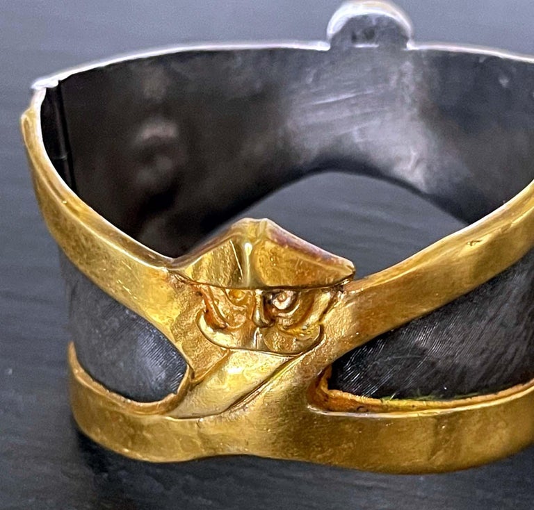 French Art Bronze Bracelet by Line Vautrin For Sale at 1stDibs