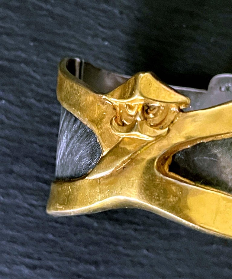 French Art Bronze Bracelet by Line Vautrin For Sale at 1stDibs