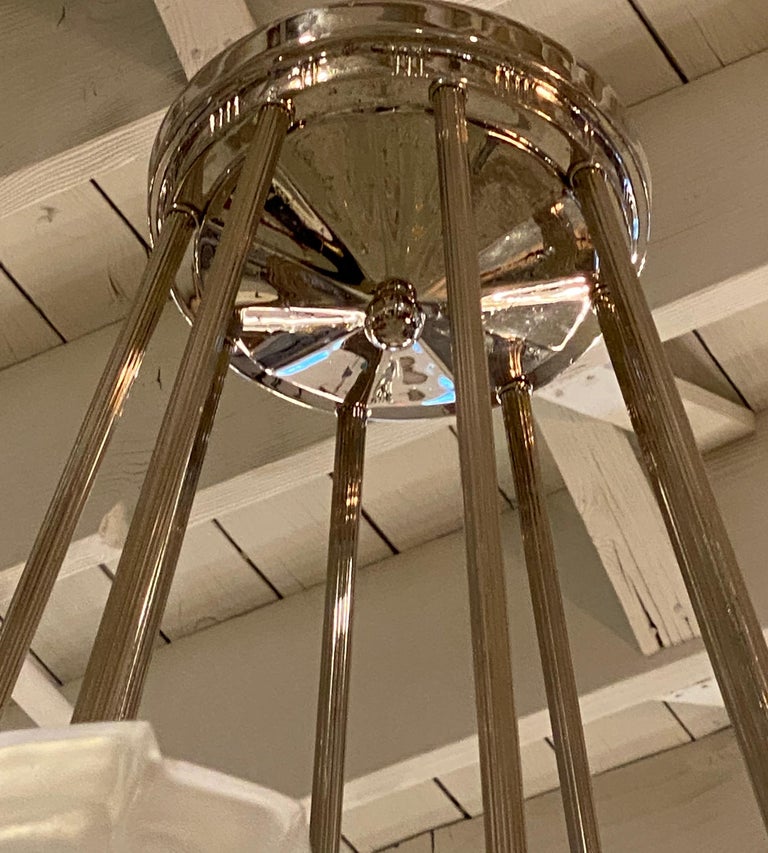 French Art Deco Birds in Flight Chandelier Signed by Sabino For Sale at ...