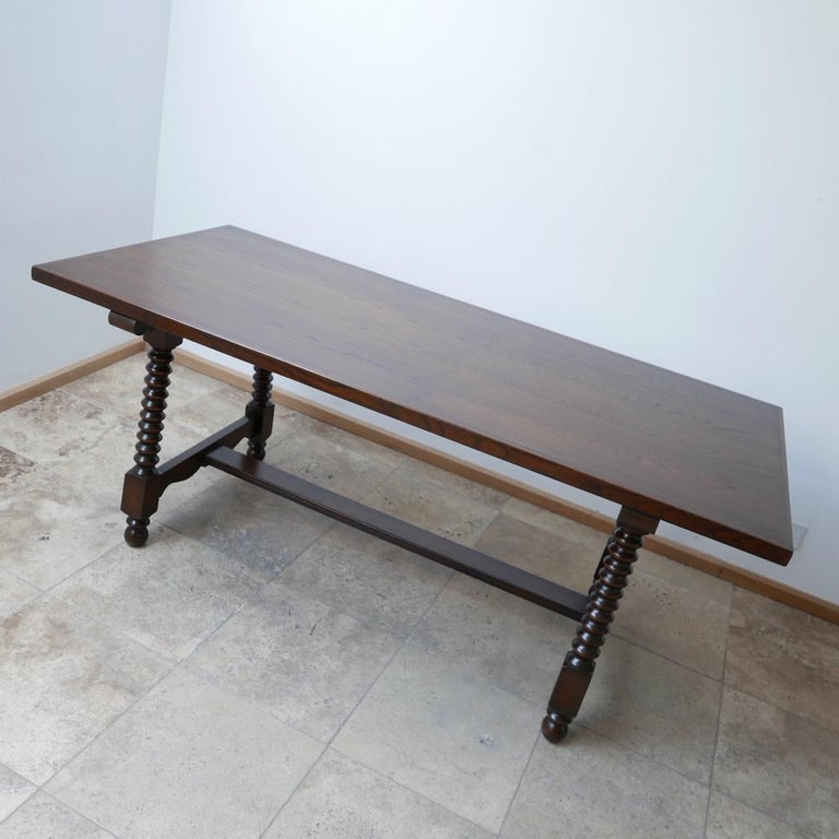 French Art Deco Bobbin Dining Table at 1stDibs | bobbin leg dining table