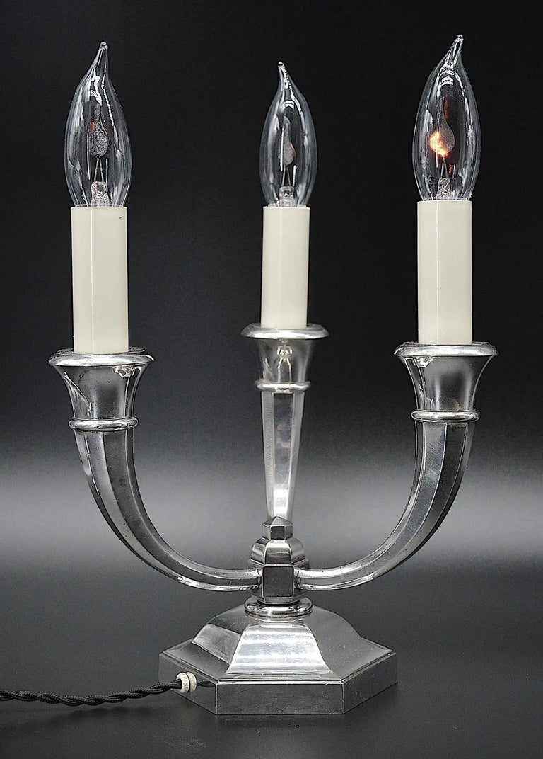 French, Art Deco Bronze Candelabra, 1930 For Sale at 1stDibs
