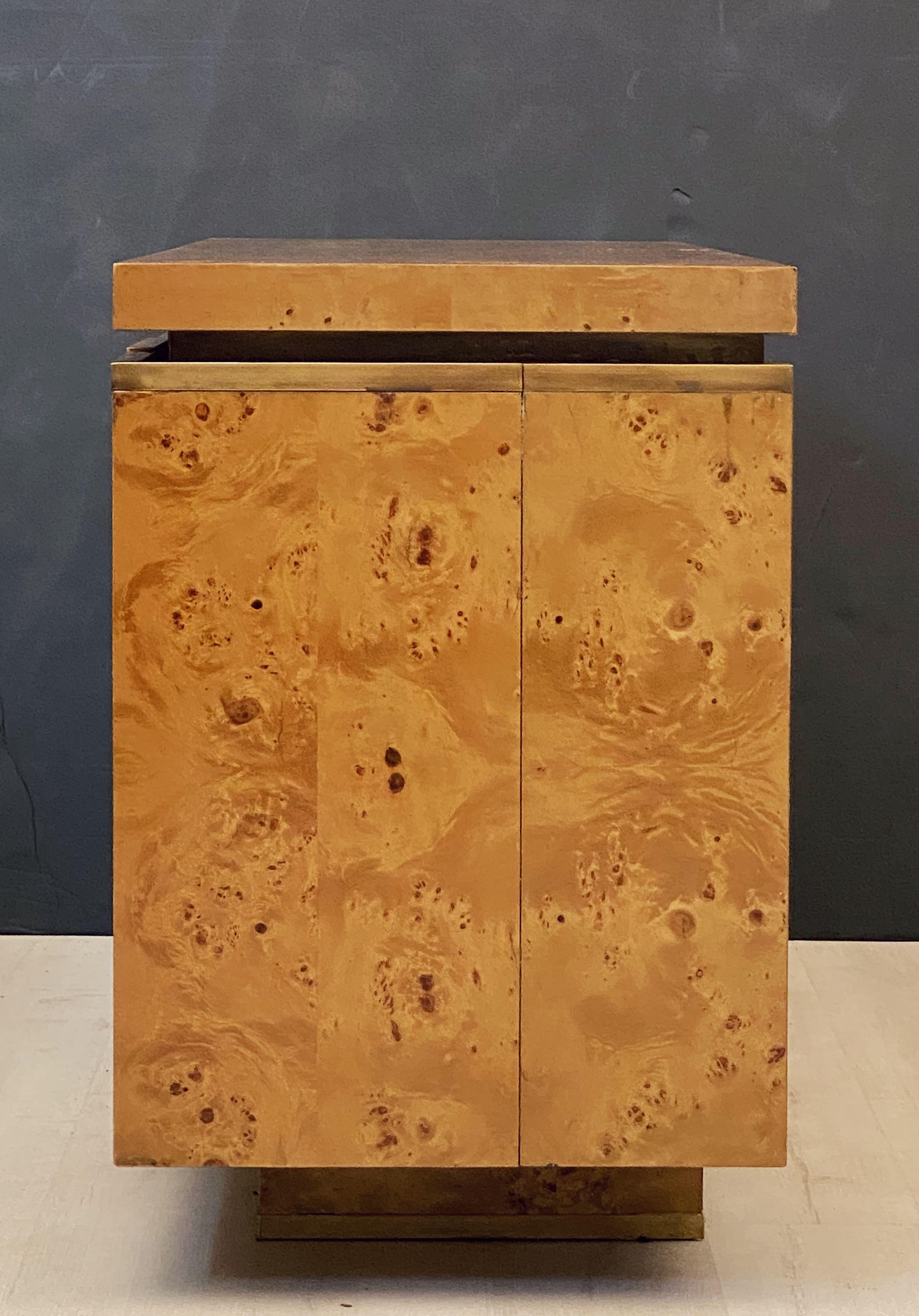 French Art Deco Burr Wood Sideboard Attributed to Jean Claude Mahey at ...