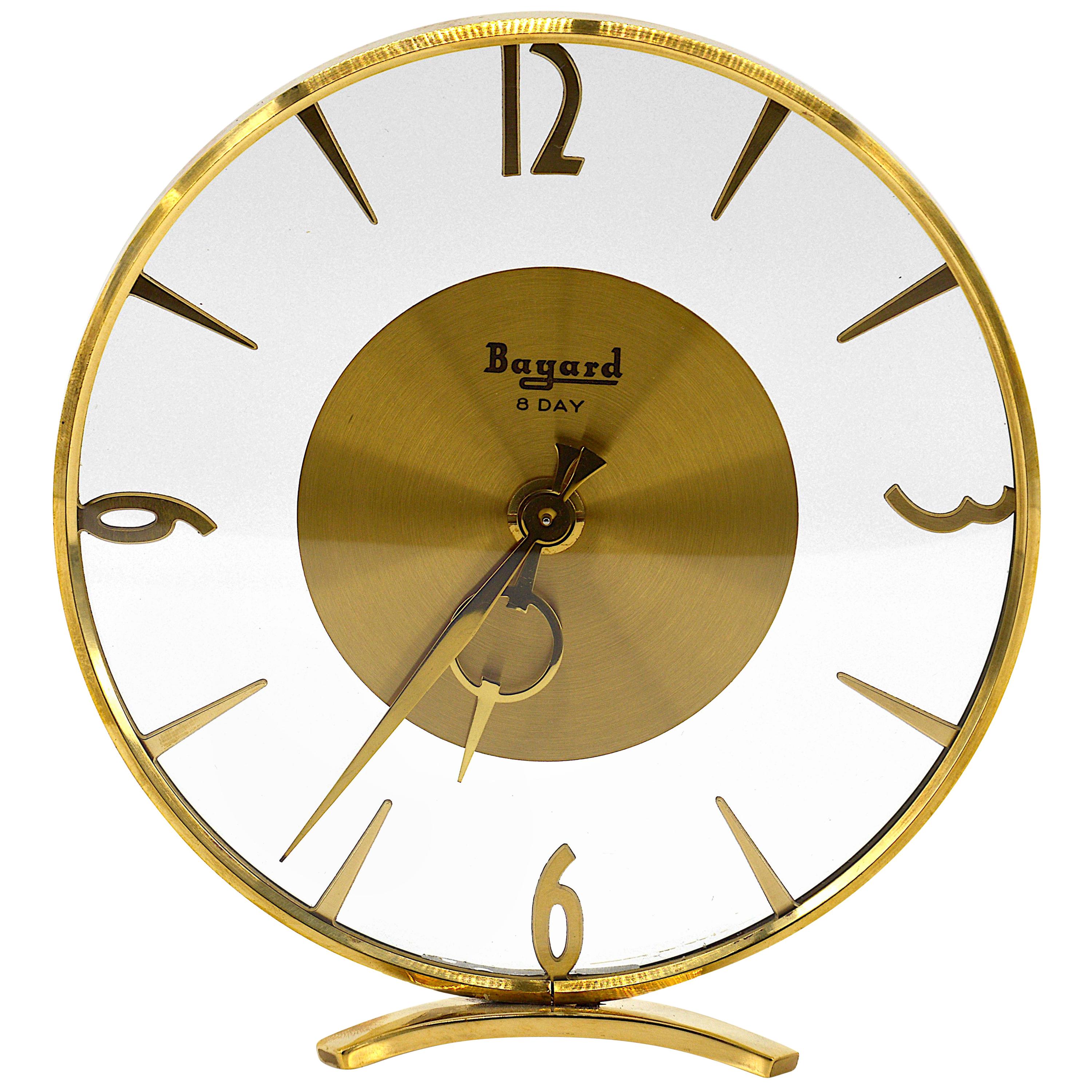 French Art Deco Clock by Bayard, 1930s at 1stDibs