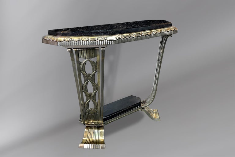 French Art Deco console by Edgar Brandt For Sale at 1stDibs