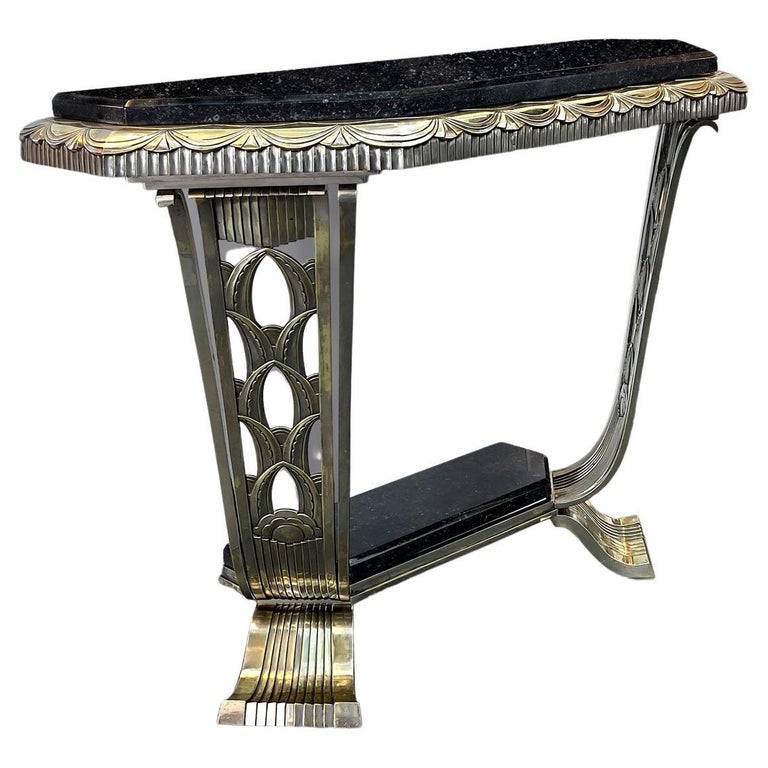 French Art Deco console by Edgar Brandt For Sale at 1stDibs