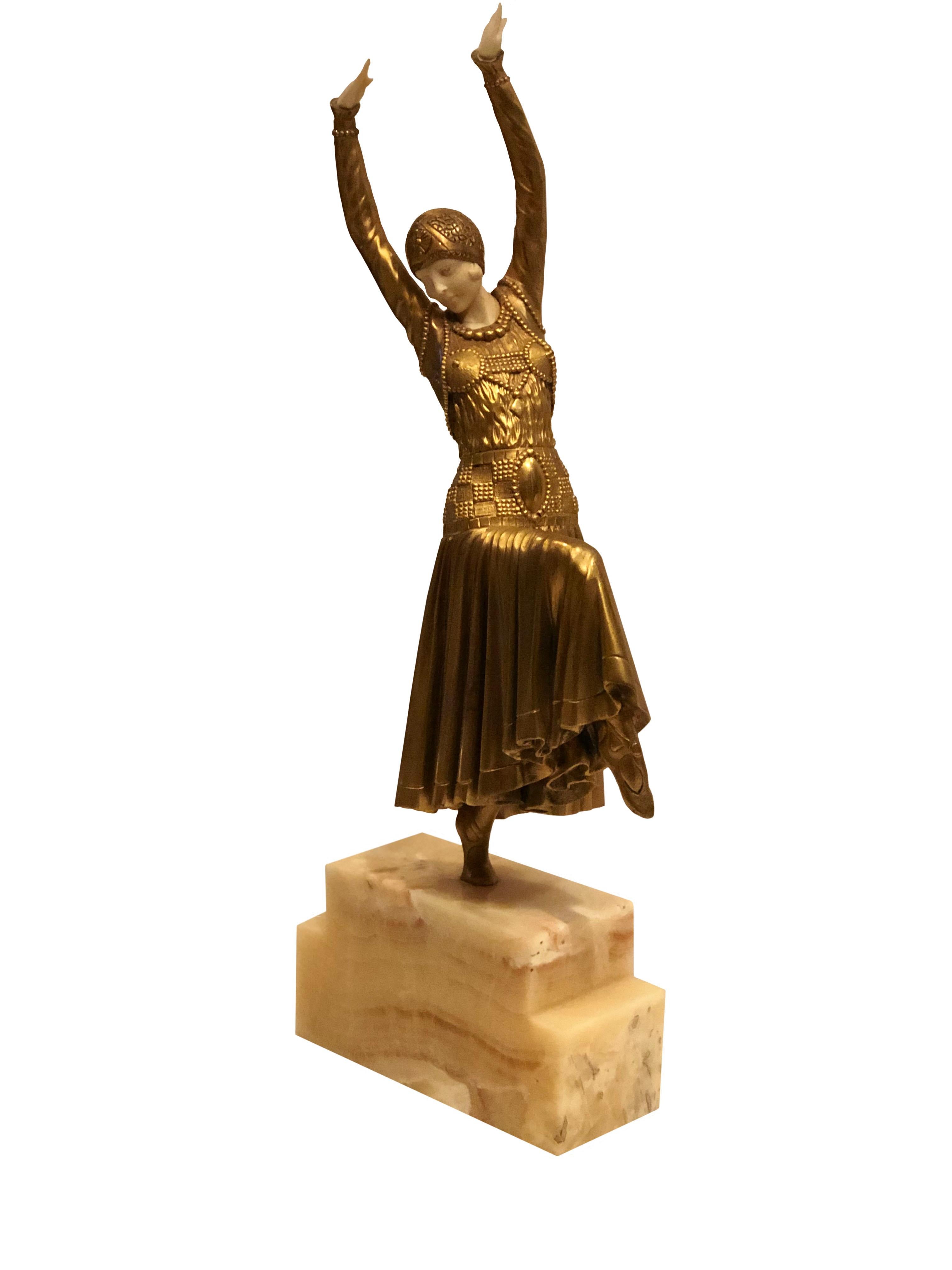 French Art Deco Demetre Chiparus Bronze Sculpture For Sale at 1stDibs ...