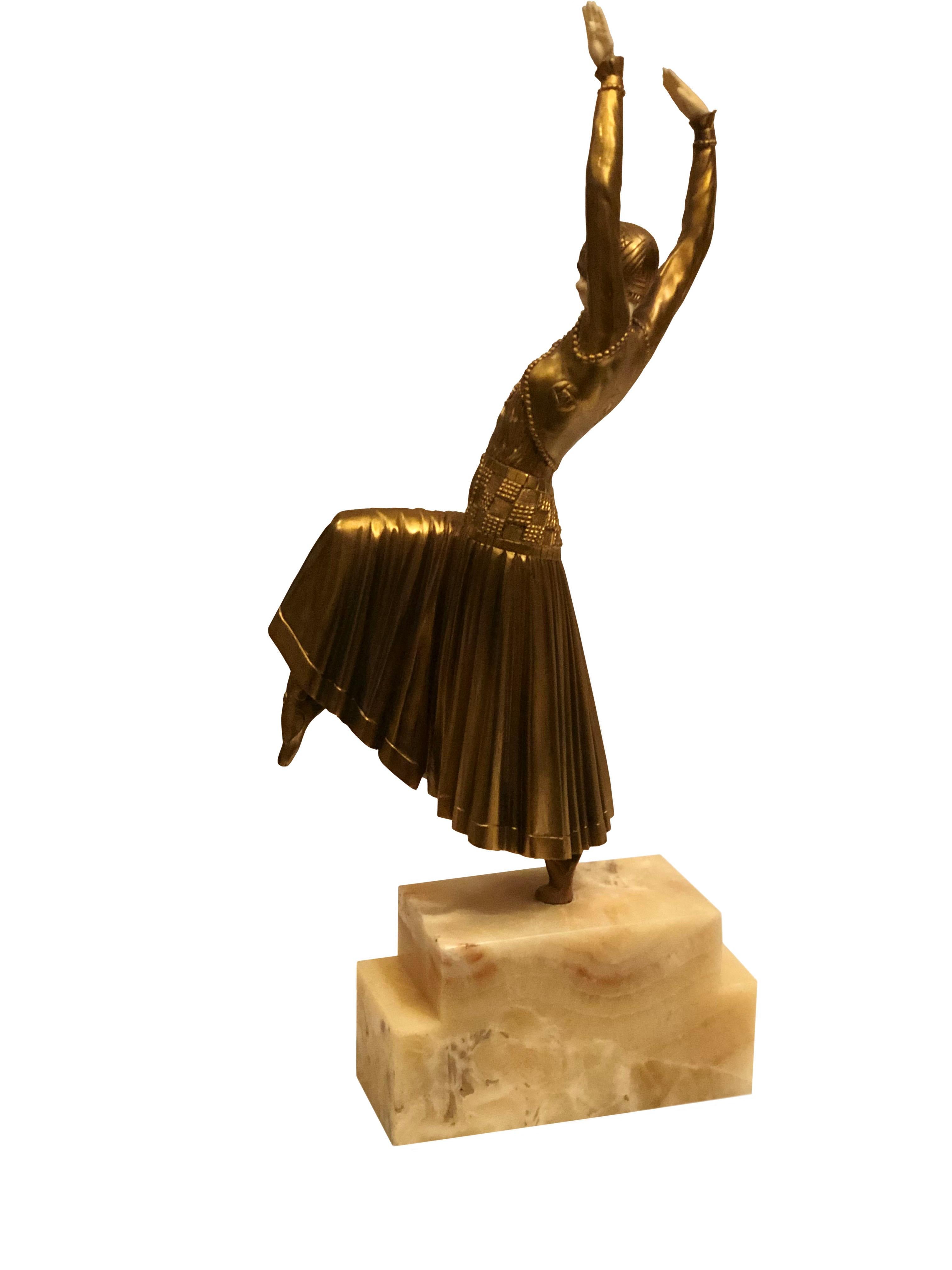 French Art Deco Demetre Chiparus Bronze Sculpture For Sale at 1stDibs ...