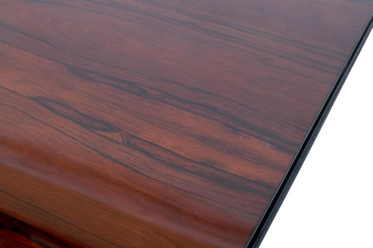 French Art Deco Dining or Conference Table on V-Shaped Legs with ...