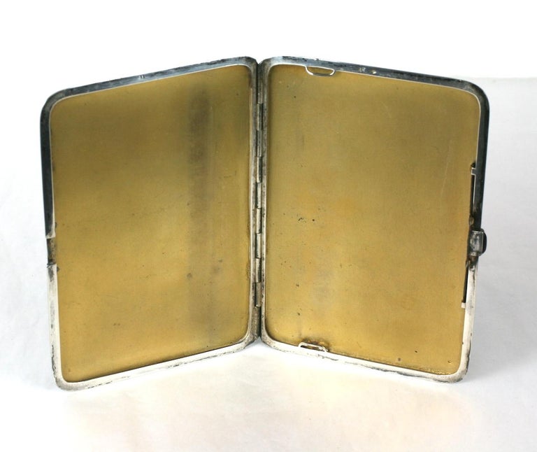 French Art Deco Floral Motif Lacquer Case at 1stDibs