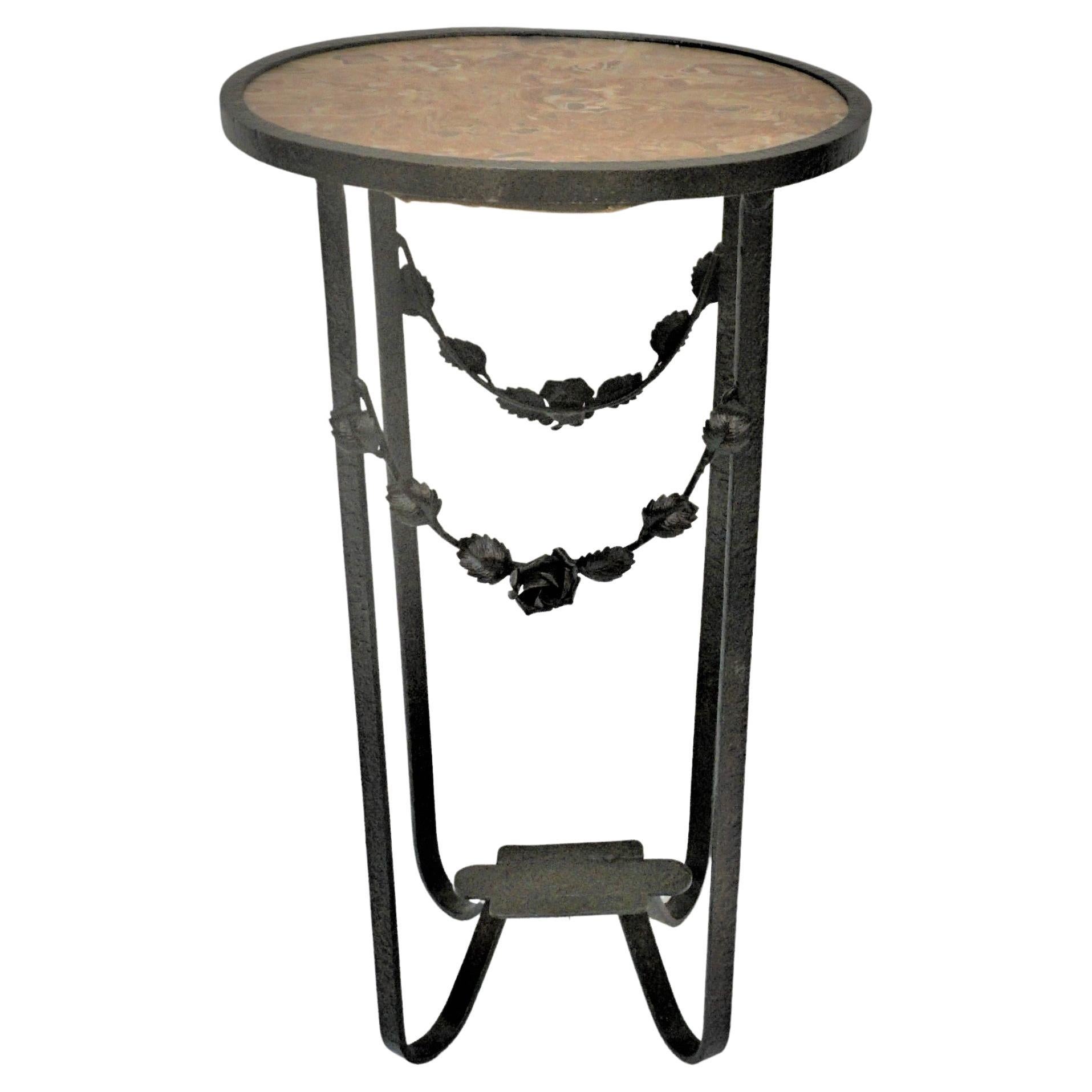 Pair of Hand Forged Iron Tripod Drink Tables at 1stDibs