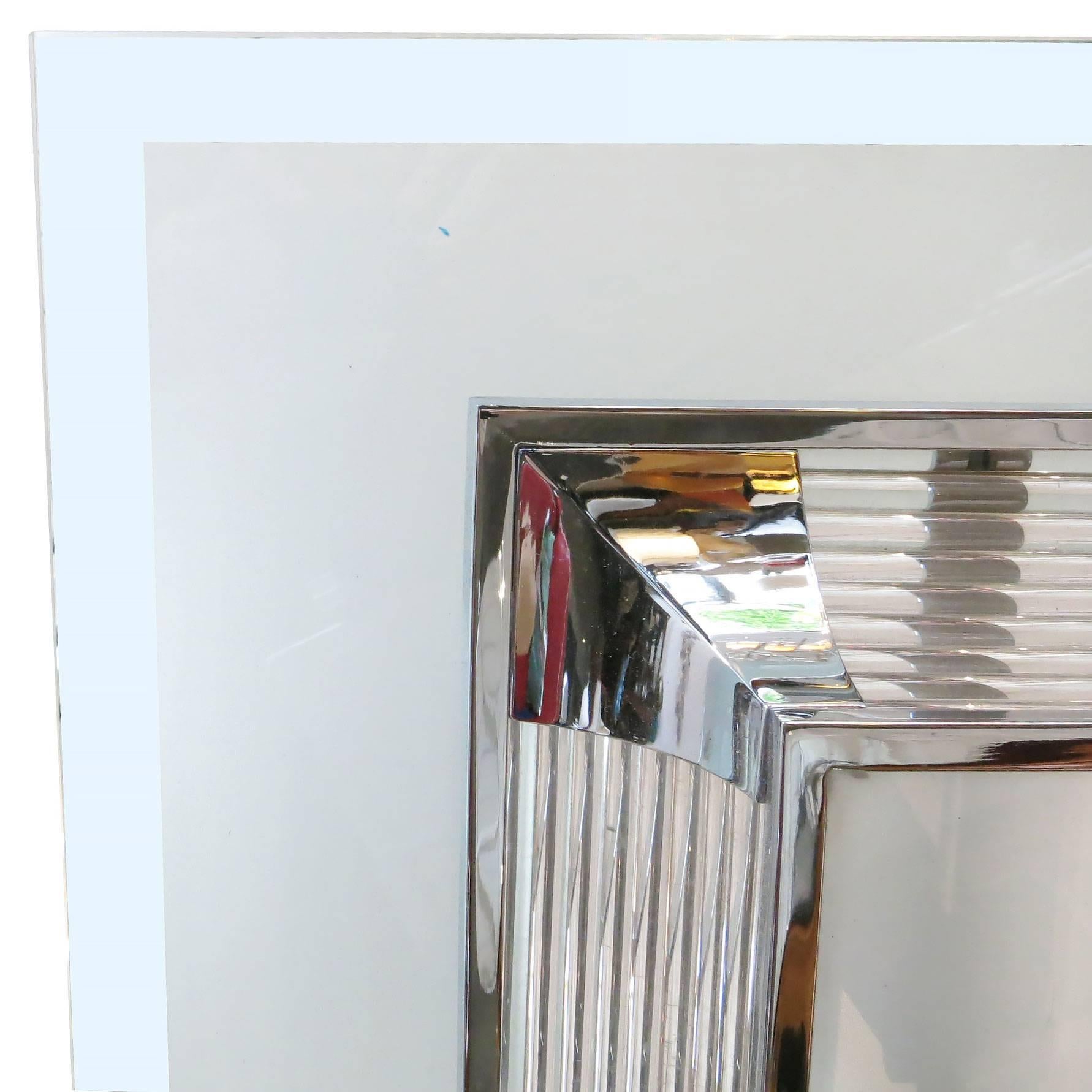 French Art Deco Glass Rod Chandelier by Atelier Petitot For Sale at 1stDibs