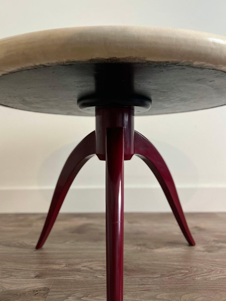 French Art Deco Goatskin Table, 1930s For Sale at 1stDibs