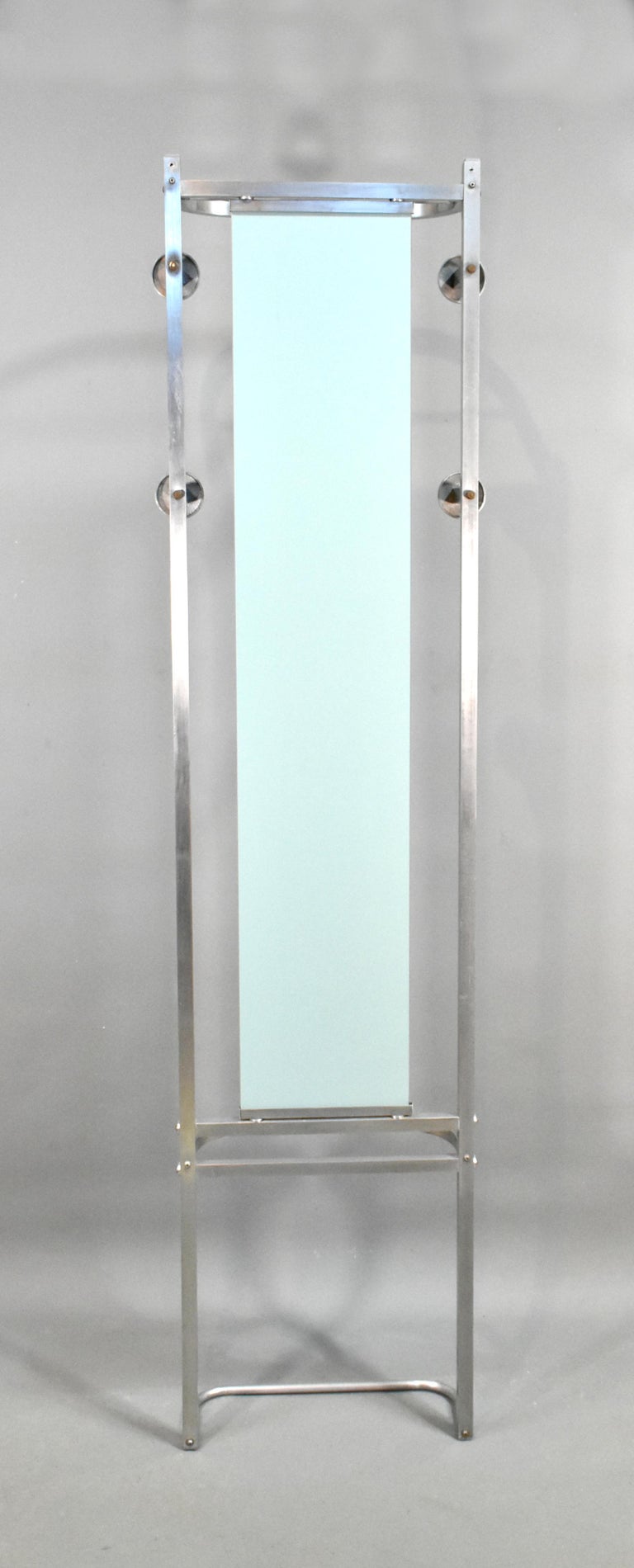 French Art Deco Hall Coat Stand in Polished Aluminum at 1stDibs | art ...