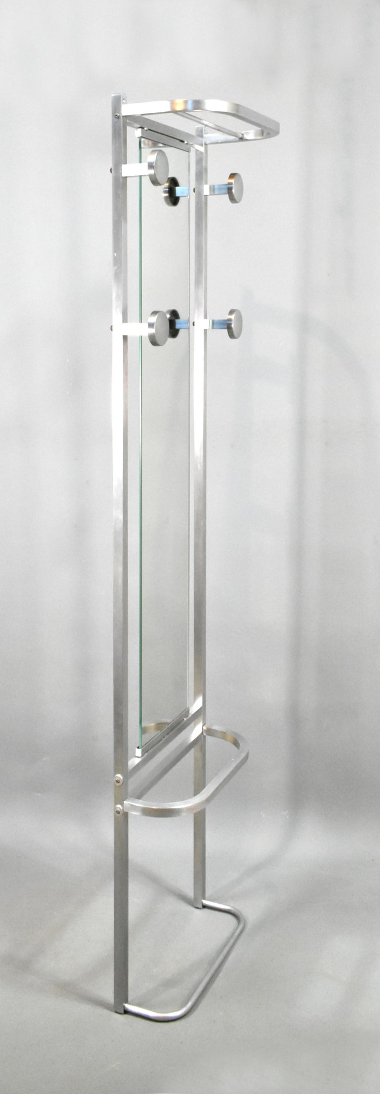 French Art Deco Hall Coat Stand in Polished Aluminum at 1stDibs | art ...