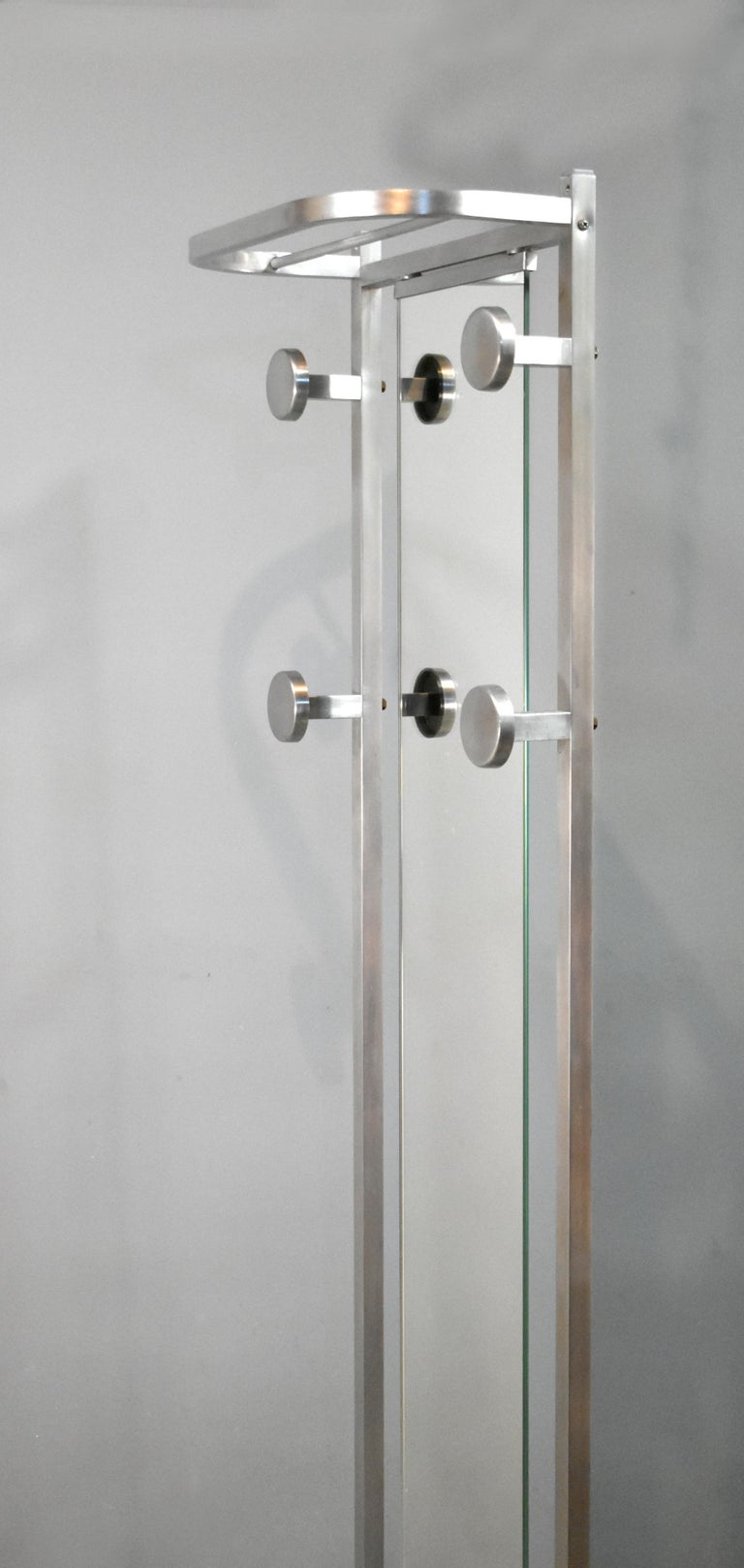 French Art Deco Hall Coat Stand in Polished Aluminum at 1stDibs | art ...