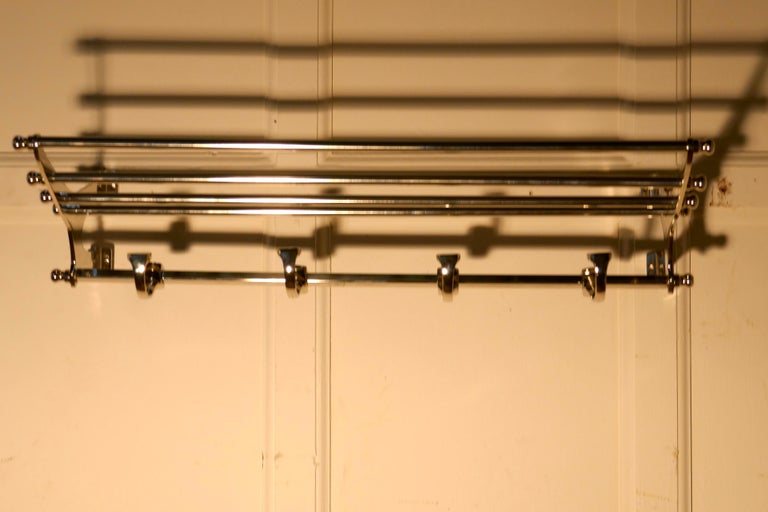 French Art Deco Hat and Coat Rack, Pullman Railway Train Style at 1stDibs