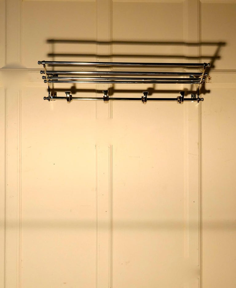 French Art Deco Hat and Coat Rack, Pullman Railway Train Style at 1stDibs
