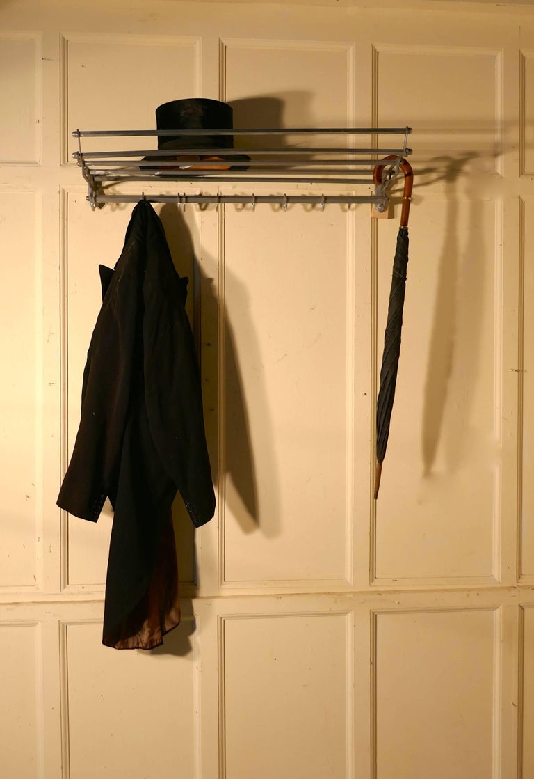 French Art Deco Hat and Coat Rack, Pullman Railway Train Style at ...