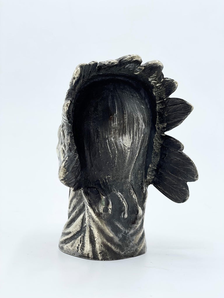 French Art Deco Indian Car Mascot by Ruffoni, 1930 For Sale at 1stDibs