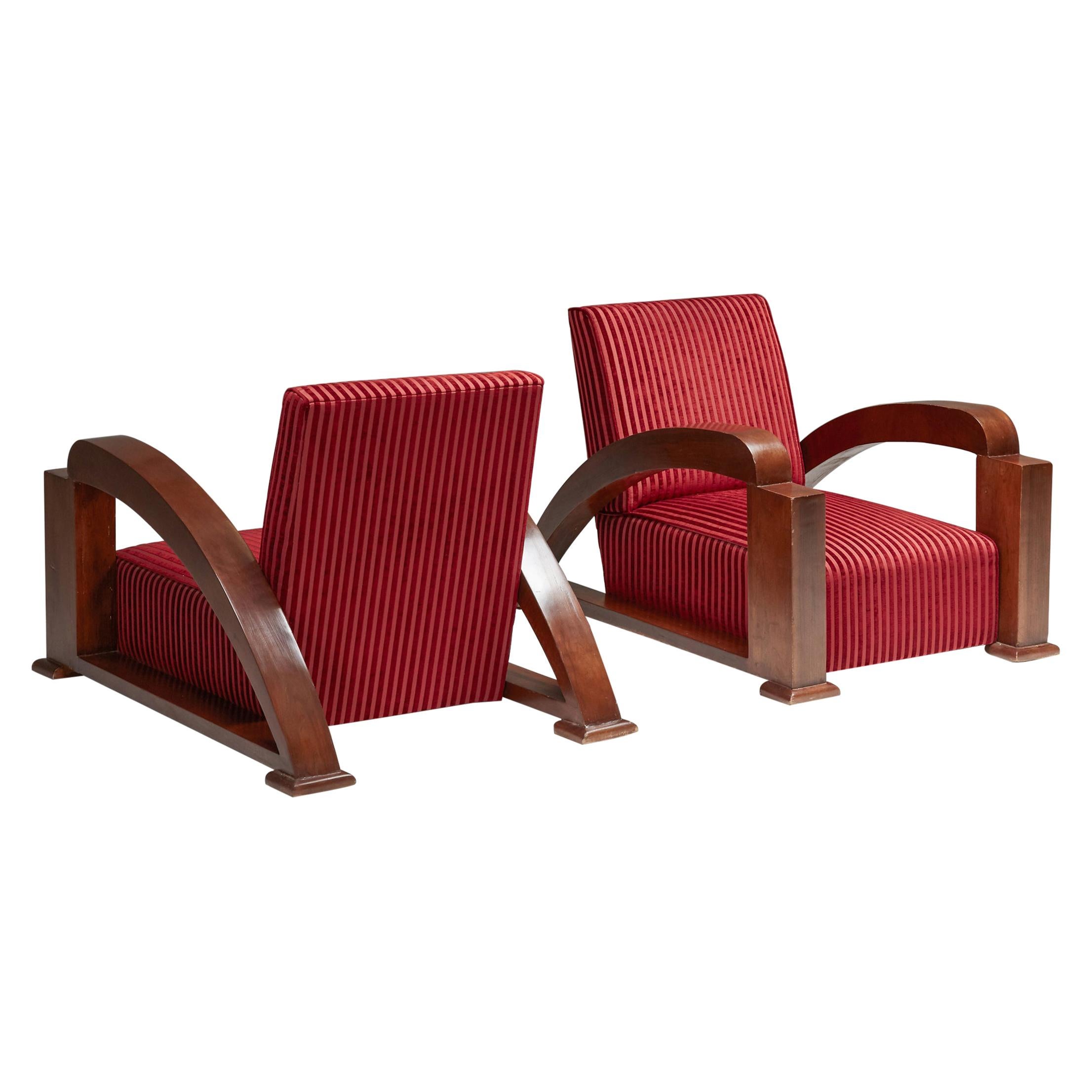 Art Nouveau Settee and Chair at 1stDibs