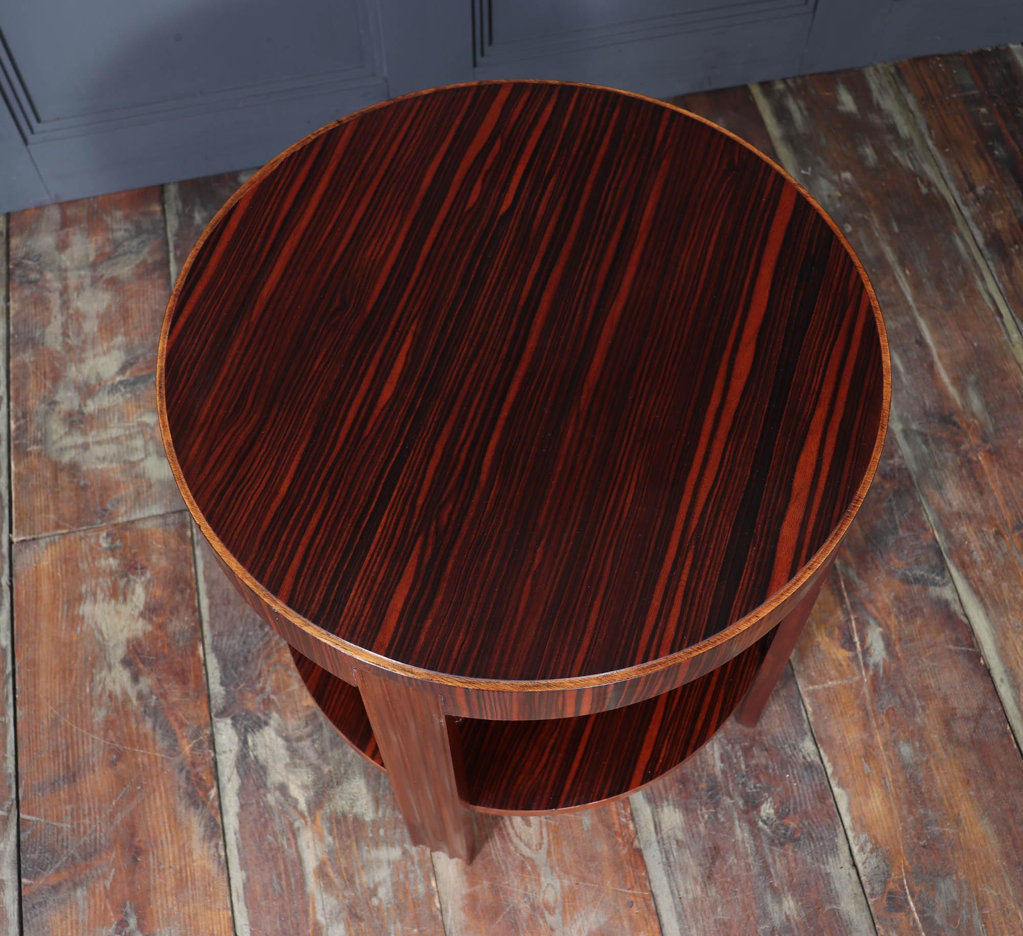 French Art Deco Macassar Ebony Table For Sale at 1stDibs