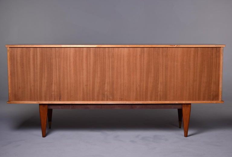 French Art Deco Mahogany Buffet Sideboard Credenza with Checkerboard ...