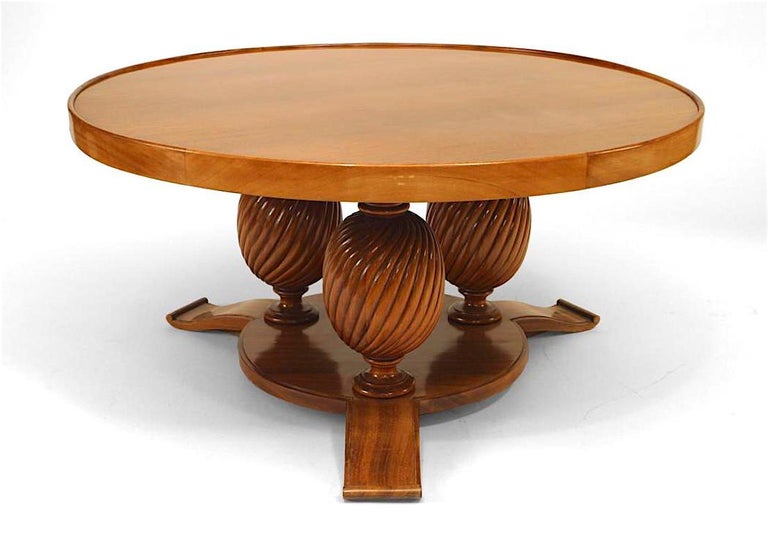 French Art Deco Mahogany Coffee Table at 1stDibs