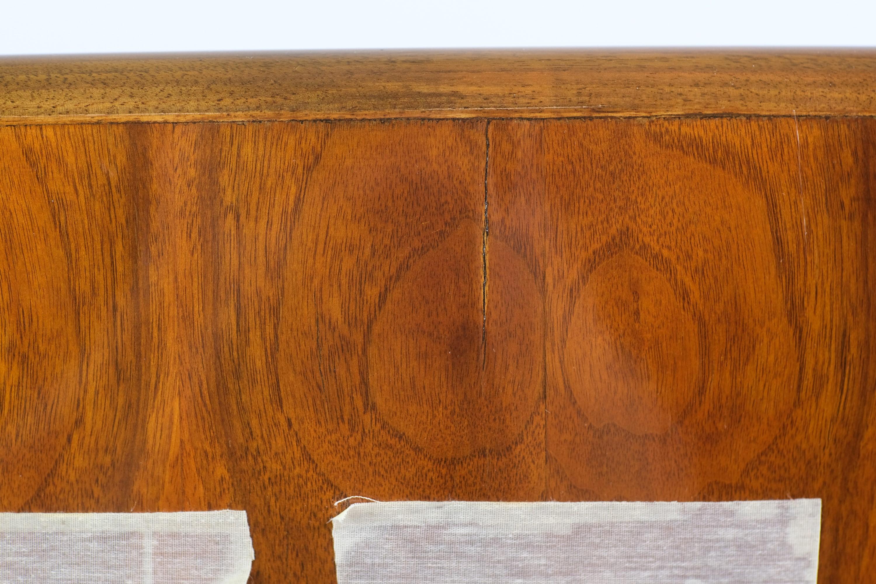 French Art Deco Mahogany Desk Attrib. Jacques-Emile Ruhlmann with ...