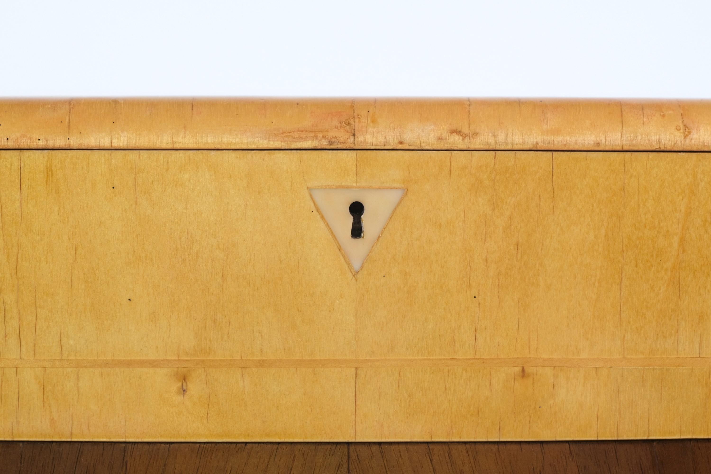 French Art Deco Mahogany Desk Attrib. Jacques-Emile Ruhlmann with ...