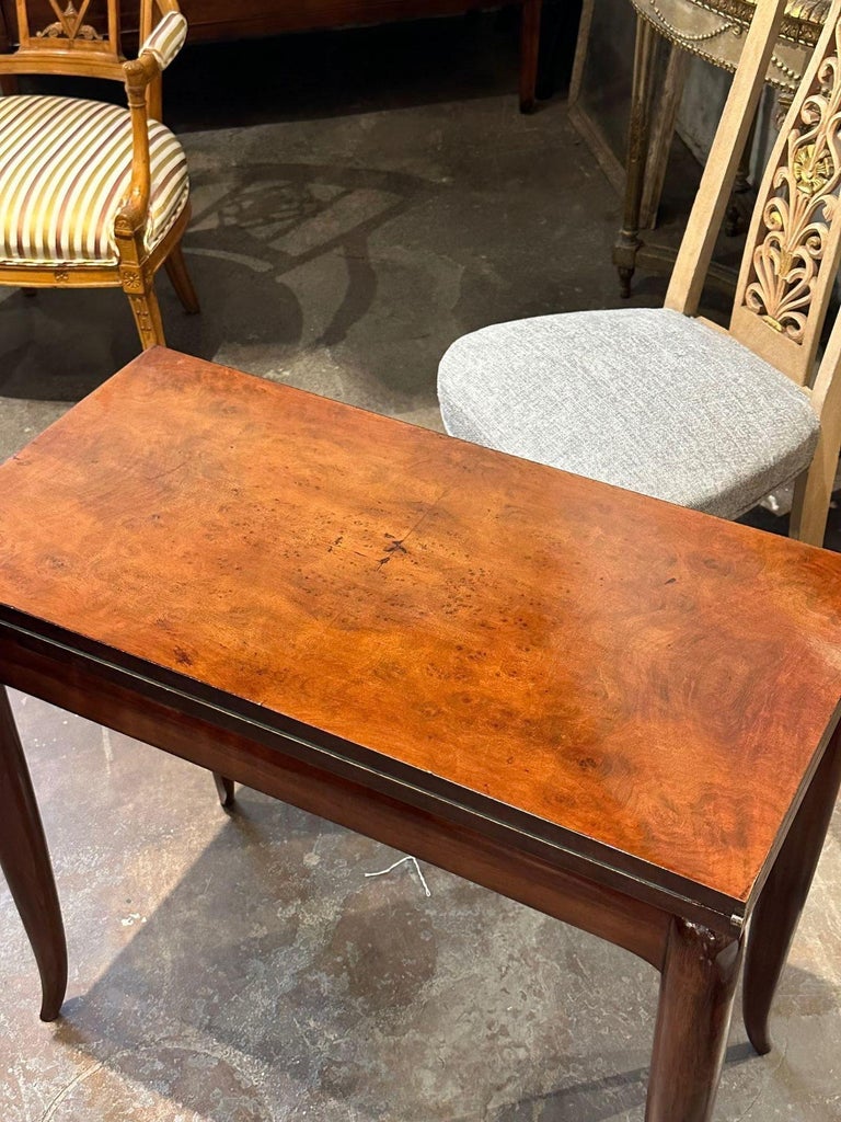French Art Deco Mahogany Games Table For Sale at 1stDibs