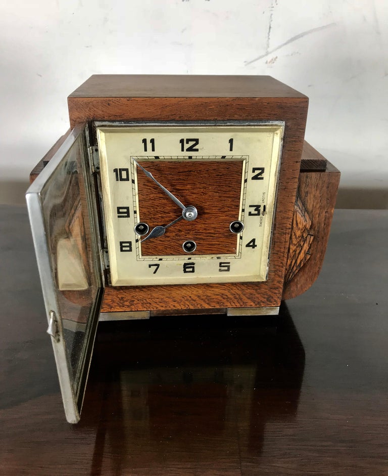 French Art Deco Mantle Clock, 1930s at 1stDibs | art deco mantle clocks ...