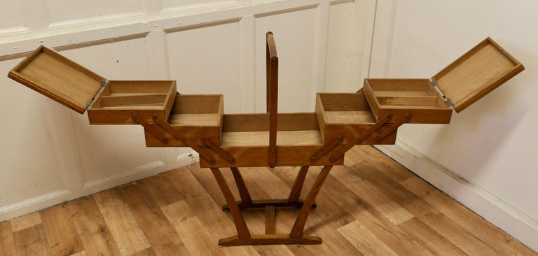 French Art Deco Metamorphic Concertina Sewing or Work Box For Sale at ...