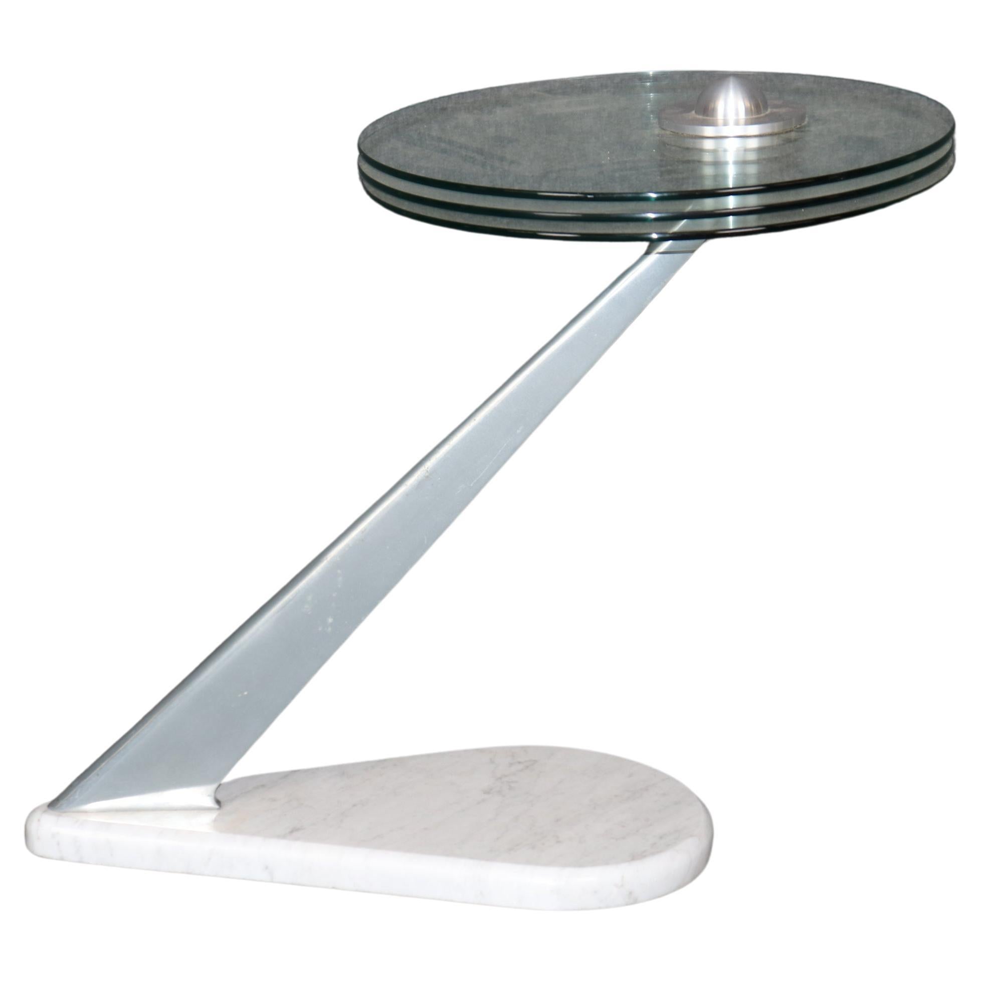 Superb Figured Polished Birch and Mahogany Glass Art Deco End Table For ...