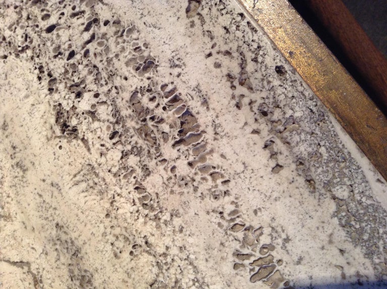 French Art Deco Patinated Iron Coffee Table Attributed to Maison Jansen ...