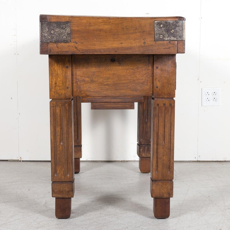 French Art Deco Period Billot de Boucher or Butcher Table by Xavier ...