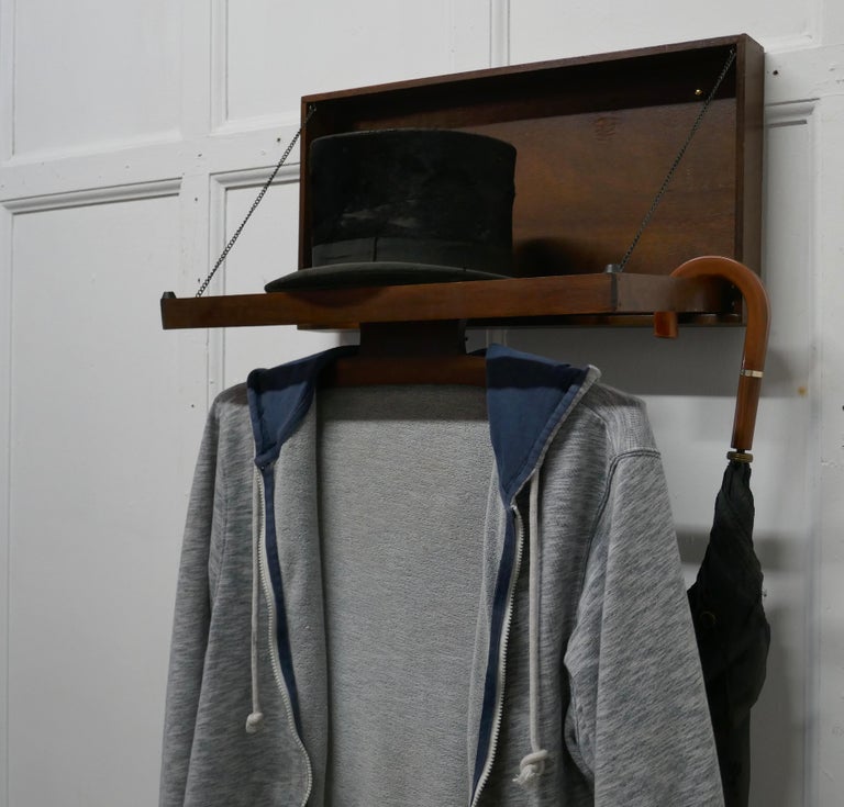 French Art Deco Pullman Style Clothes Rack From a Ferry Cabin at ...