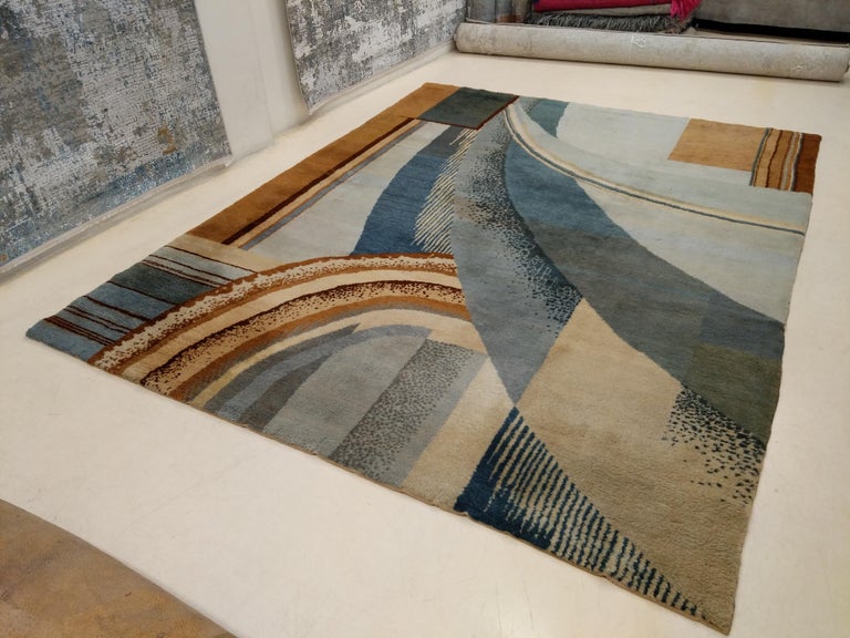 French Art Deco Rug Designed by Jean Burkhalter for Pierre Chareau ...