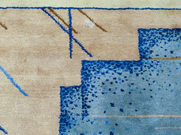French Art Deco Rug Designed by Jean Burkhalter for Pierre Chareau ...