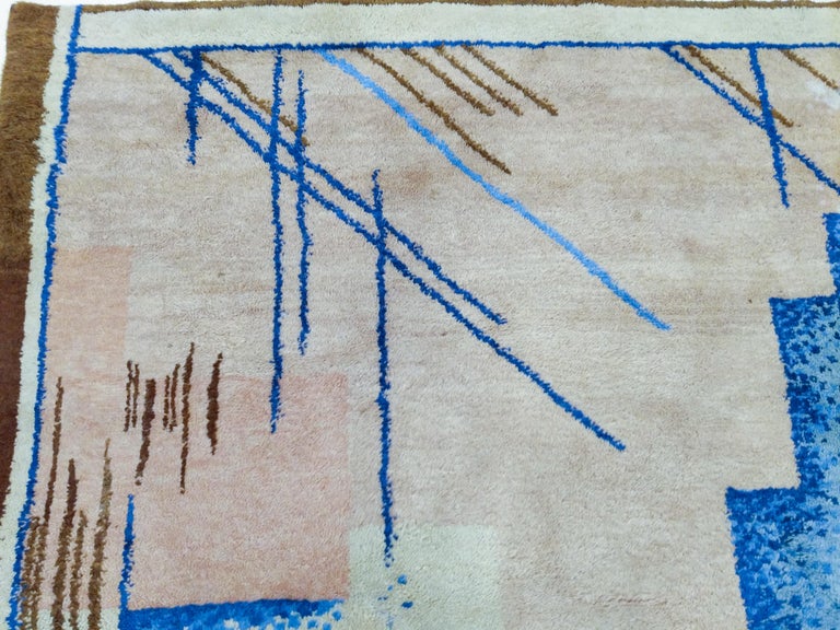 French Art Deco Rug Designed by Jean Burkhalter for Pierre Chareau ...