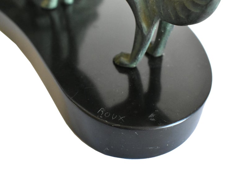 French Art Deco Sculpture signed by Roux at 1stDibs